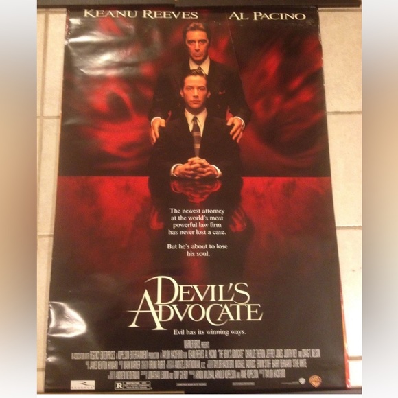 Art | Devils Advocate Movie Poster 1998 Vintage Al Pacino Keanu Reeves ...